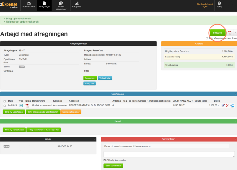zExpense - Skolelederforeningen